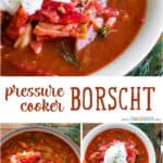 Pressure Cooker (Instant Pot) Borscht Recipe | Ten Acre Baker
